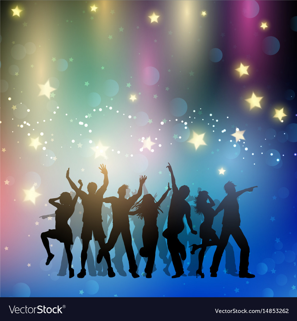 Party crowd background Royalty Free Vector Image