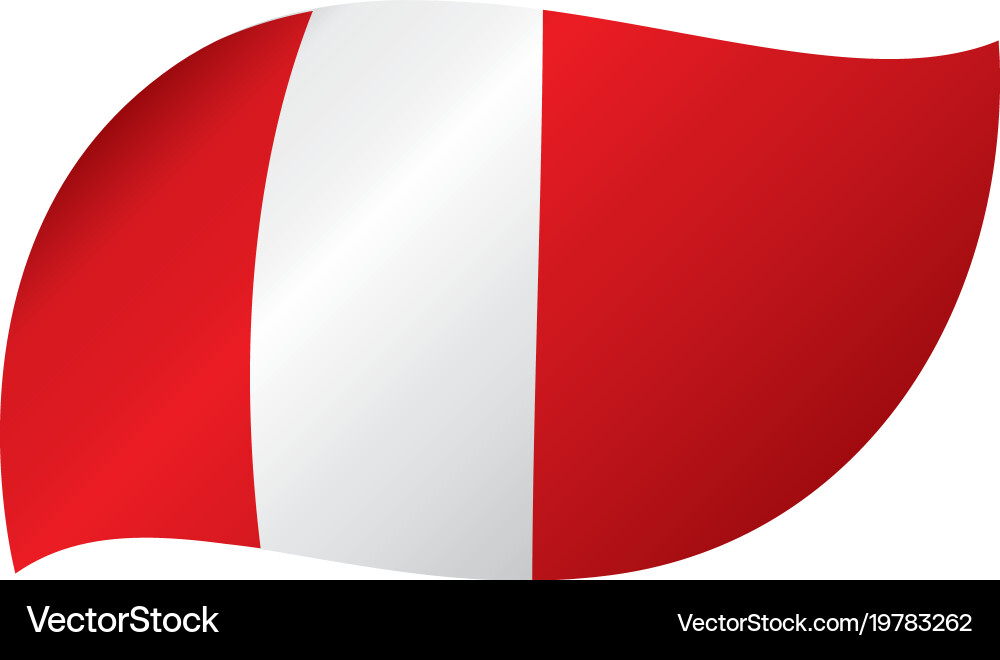 Peru flag Royalty Free Vector Image - VectorStock
