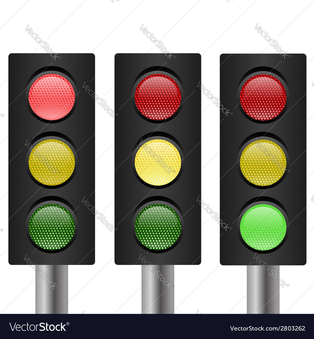 Traffic lights Royalty Free Vector Image - VectorStock