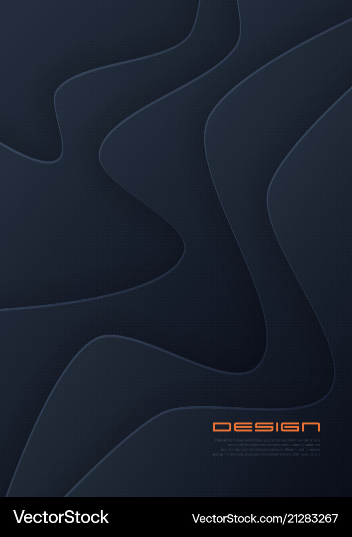 Abstract paper cut background futuristic Vector Image