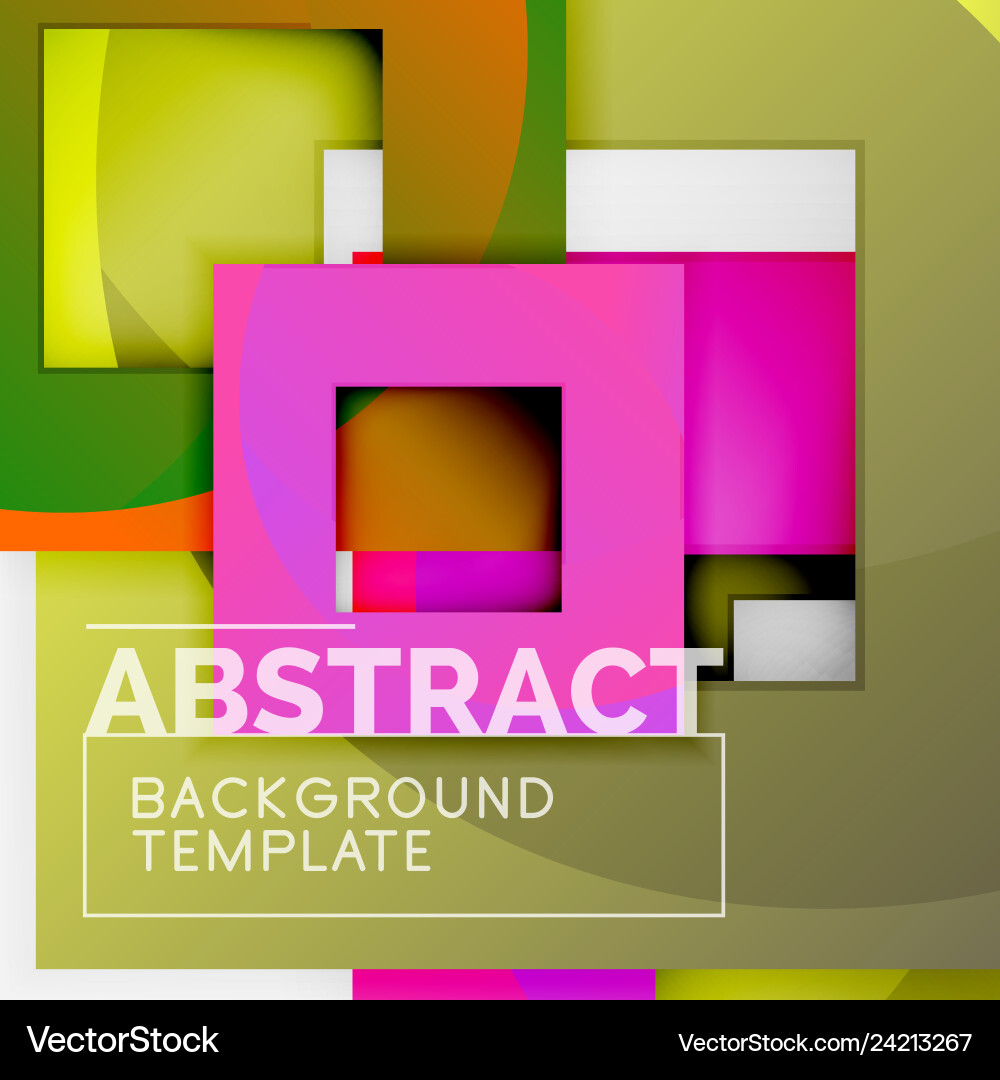 Background abstract squares geometric minimal Vector Image