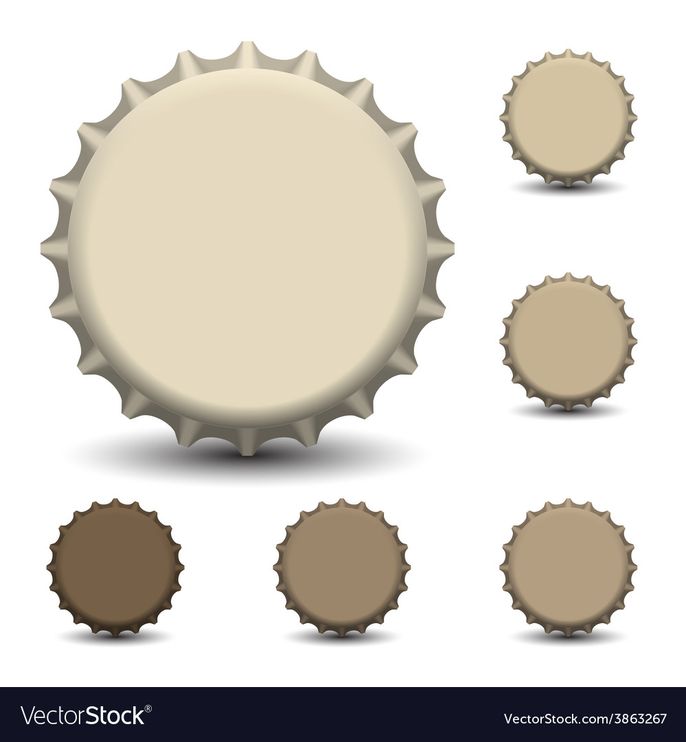 Bottle caps Royalty Free Vector Image - VectorStock