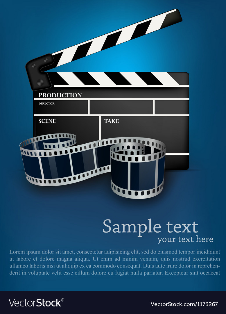 Cinema background Royalty Free Vector Image - VectorStock