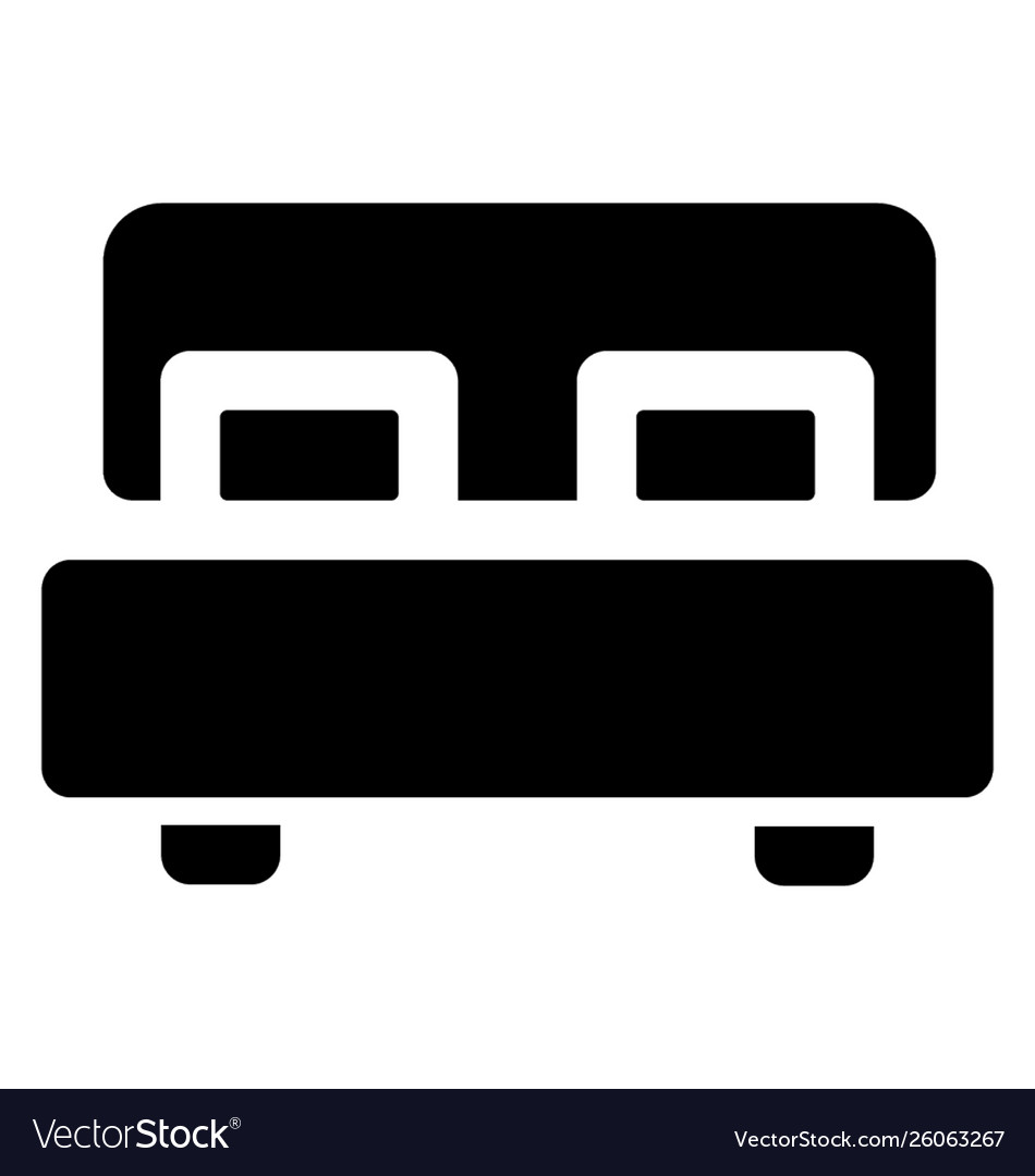 King sized bed Royalty Free Vector Image - VectorStock