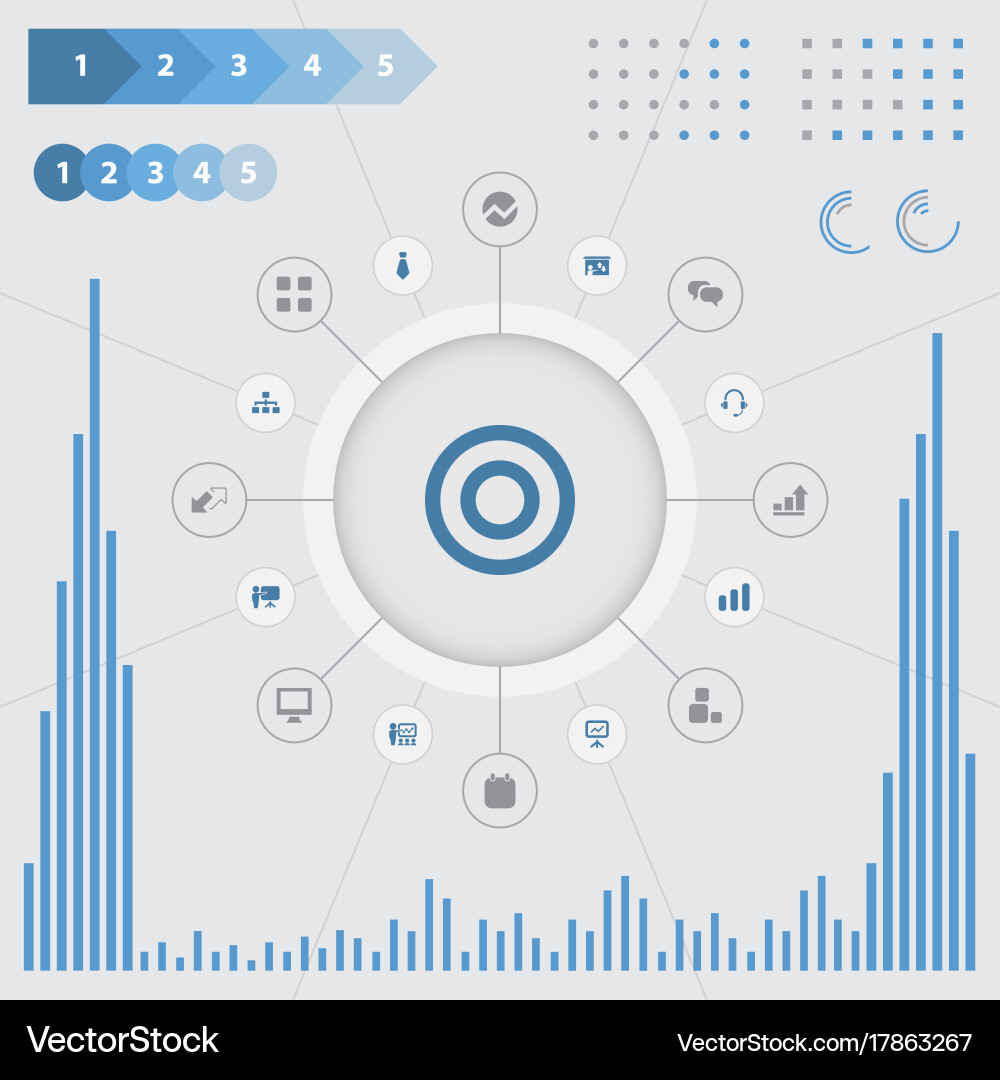 Set of simple seminar icons Royalty Free Vector Image