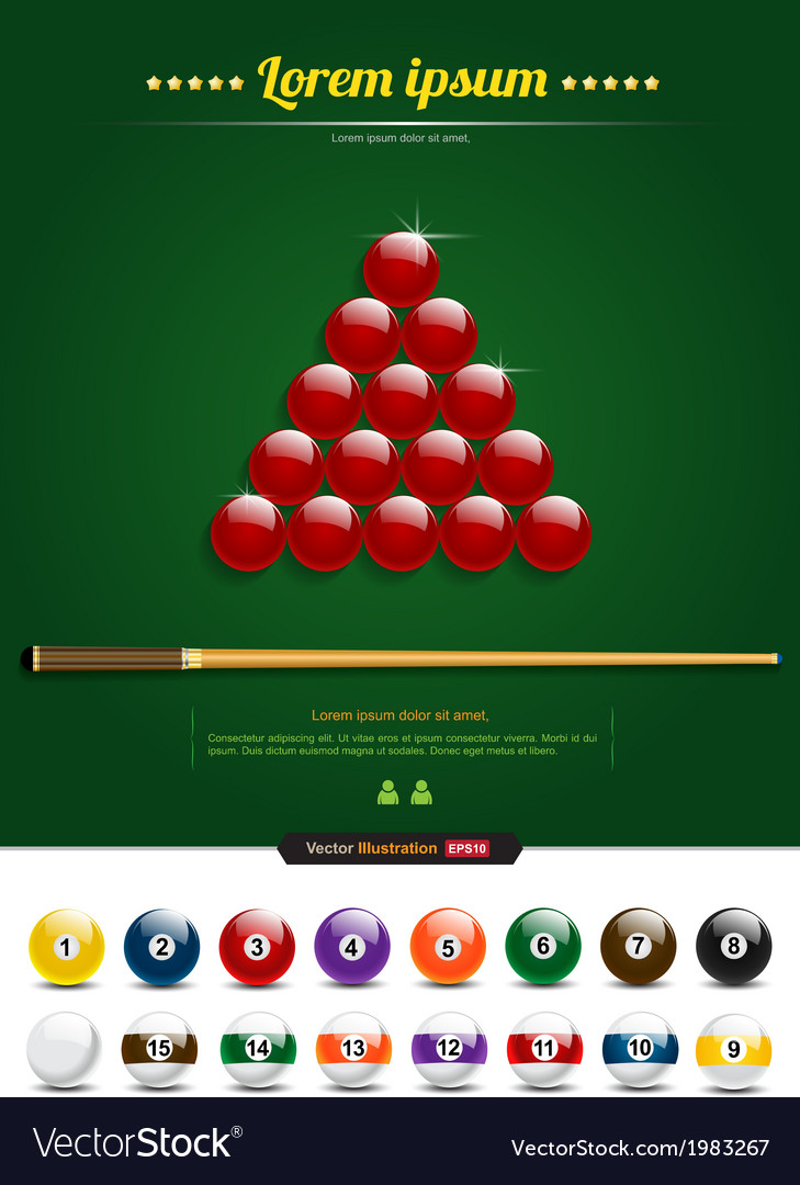 Snooker Royalty Free Vector Image - VectorStock