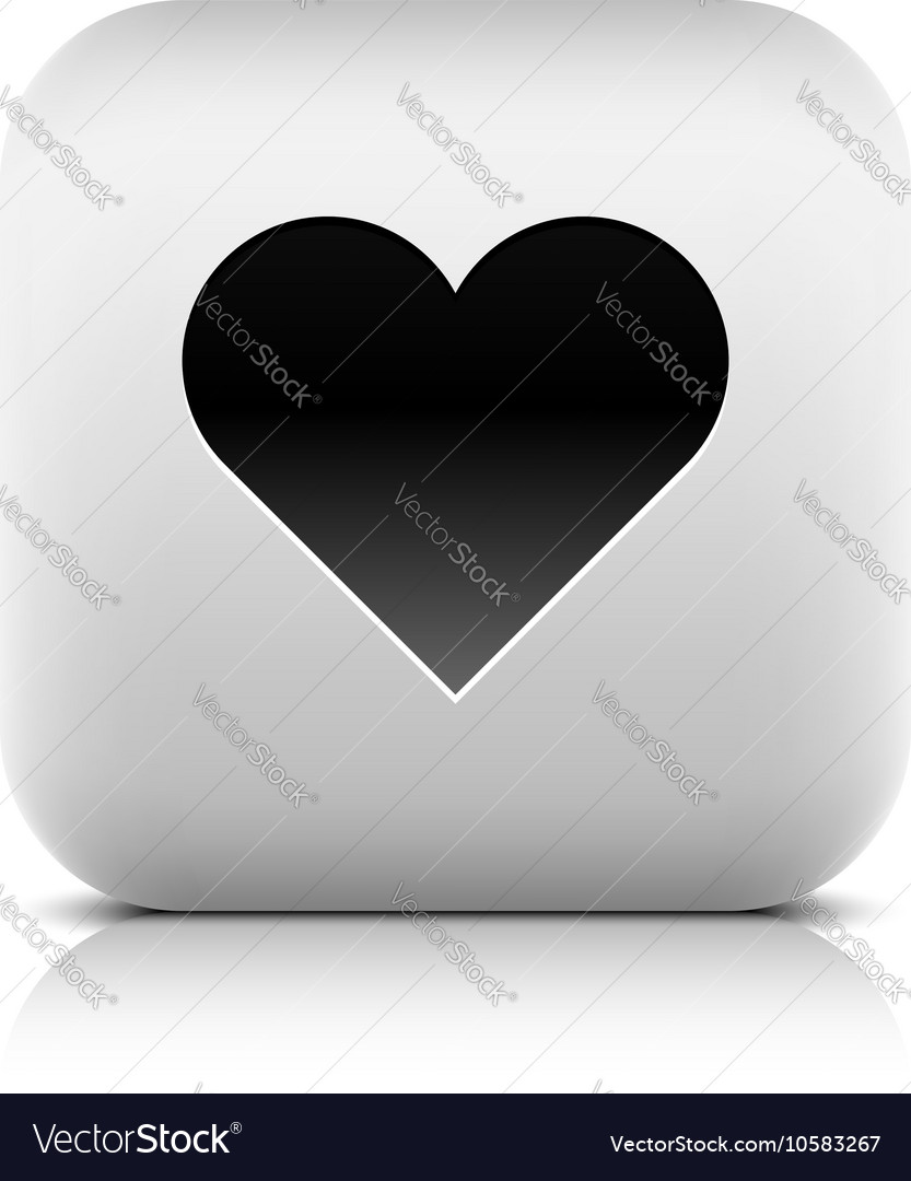 Web icon with heart sign Royalty Free Vector Image