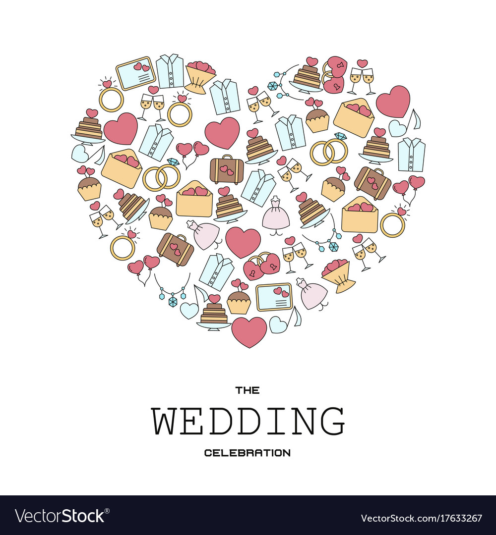 Wedding background Royalty Free Vector Image - VectorStock