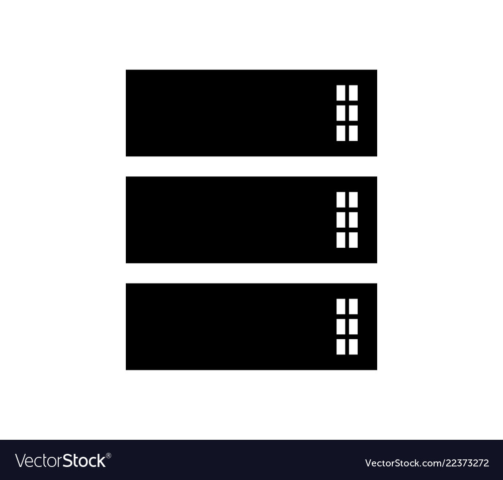 Database server icon Royalty Free Vector Image