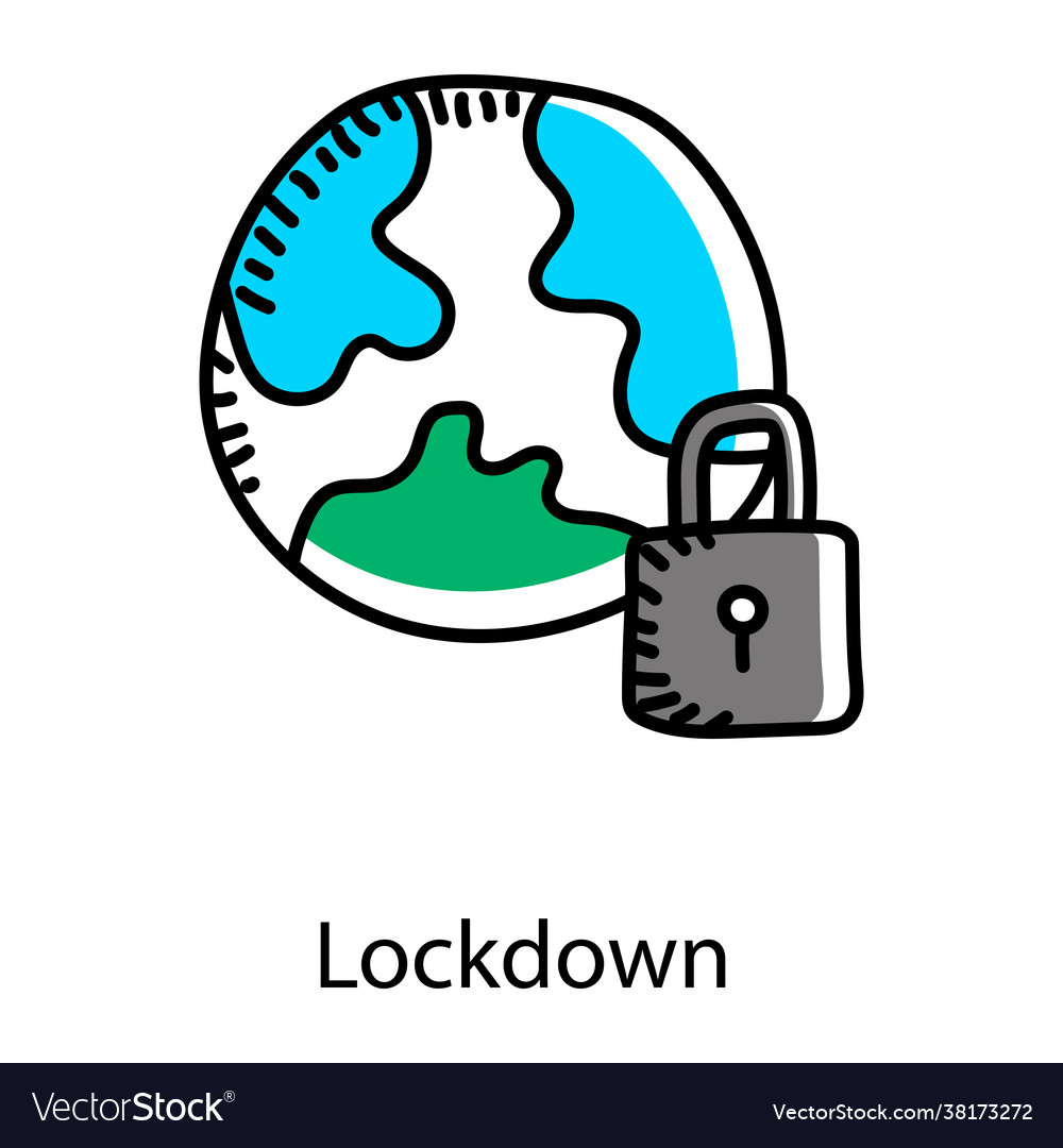 Lockdown Royalty Free Vector Image - VectorStock