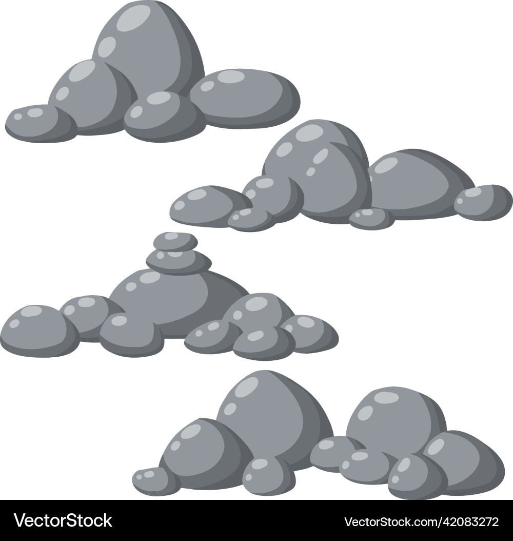 Natural wall stones and rocks Royalty Free Vector Image