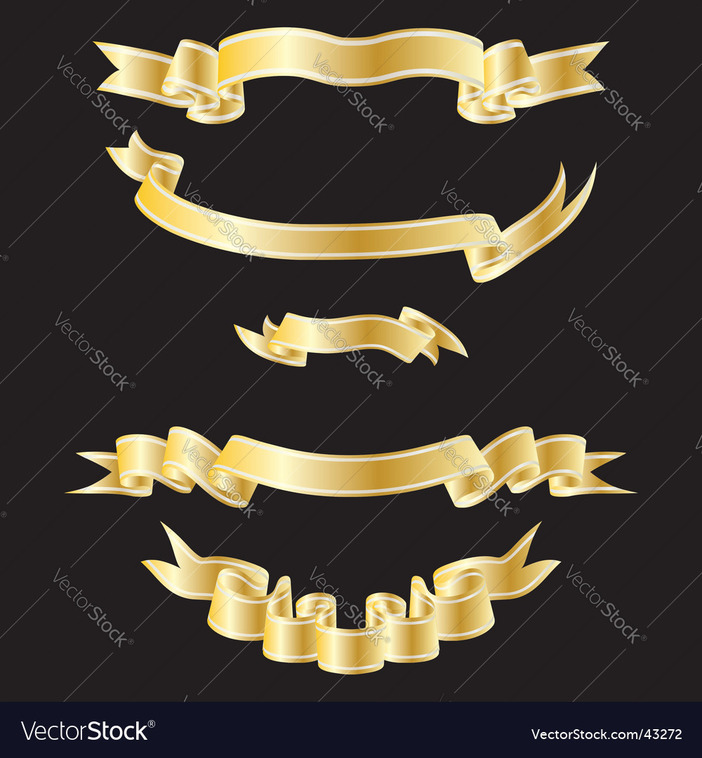 Ribbons Royalty Free Vector Image - VectorStock