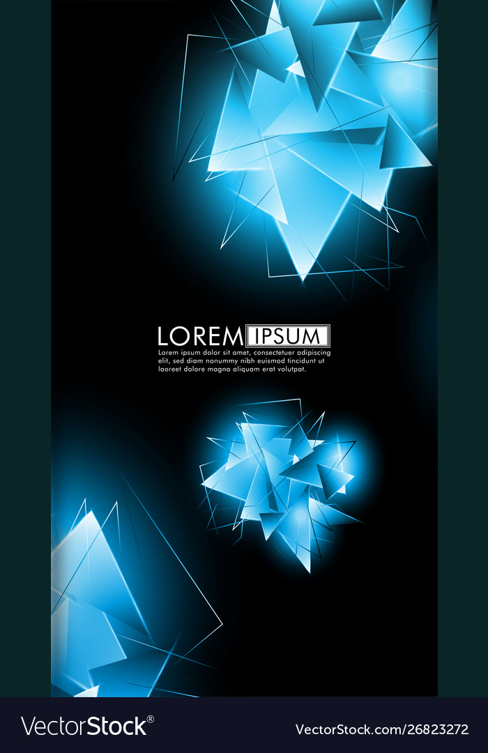 Vertical triangle background abstract composition Vector Image