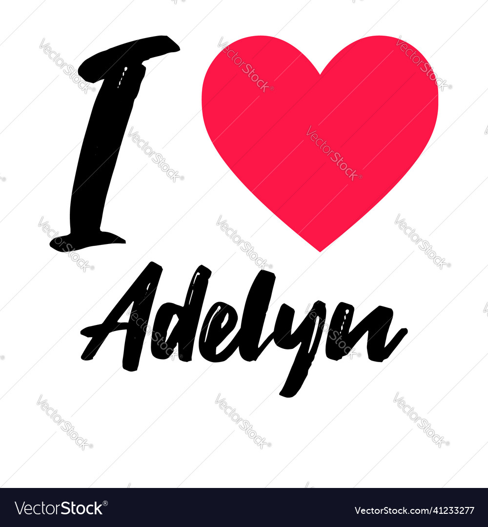 Adelyn Royalty Free Vector Image - VectorStock
