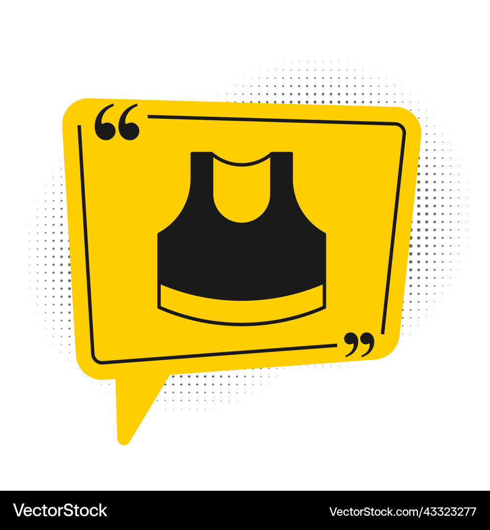 Black female crop top icon isolated on white Vector Image
