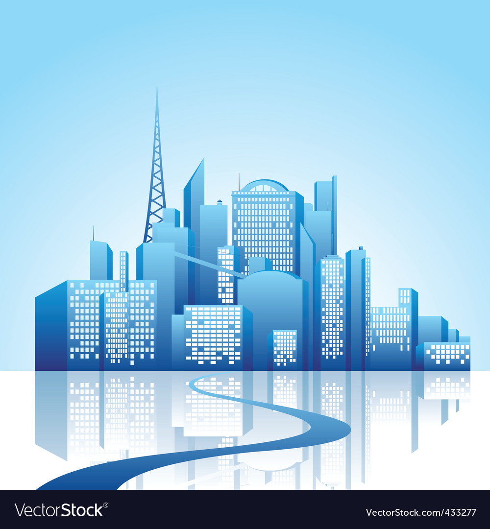 Cityscape Royalty Free Vector Image - VectorStock