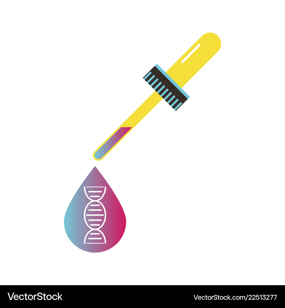 Dna genetic sign elements and icons collection Vector Image
