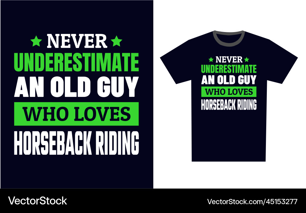 Horseback riding t shirt design template Vector Image
