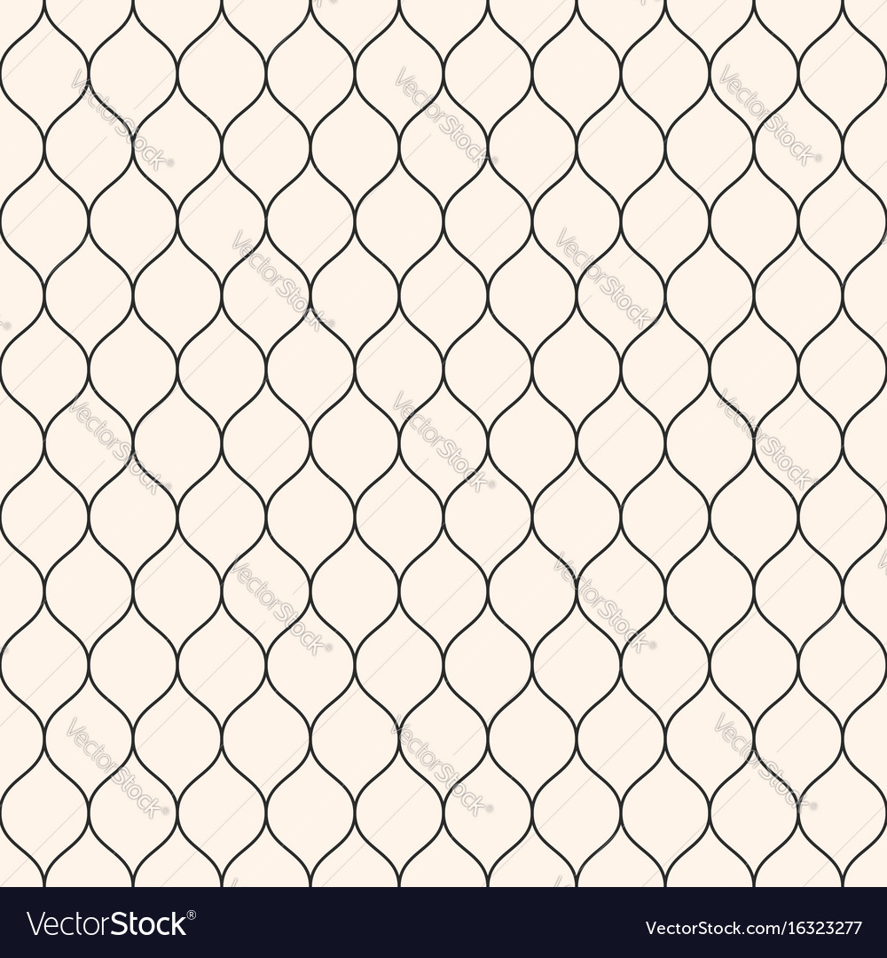Seamless pattern thin wavy lines texture mesh Vector Image