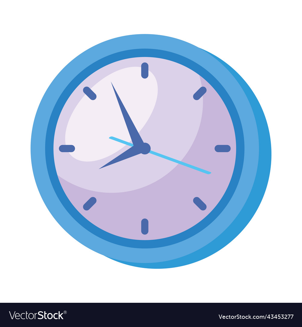 Time clock watch Royalty Free Vector Image - VectorStock