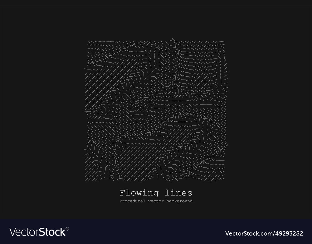 Abstract line matrix pattern noise flow dynamic Vector Image