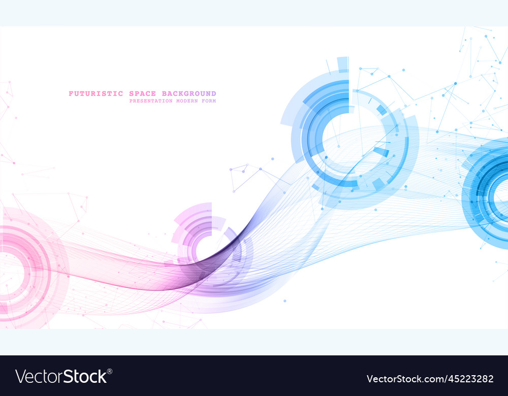 Big data visualization Royalty Free Vector Image