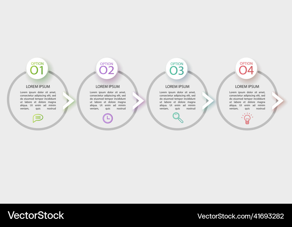 Business infographic template design with numbers Vector Image