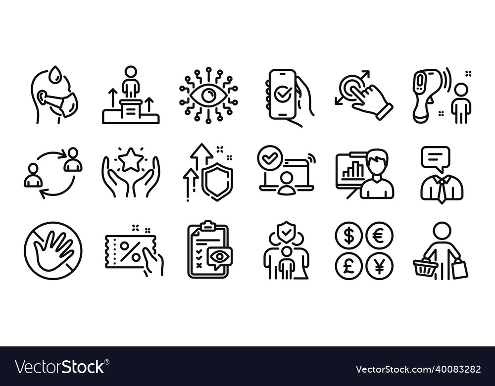 Eye Checklist Do Not Touch And Approved App Line Vector Image eye-checklist-do-not-touch-and-approved-app-line-vector-image