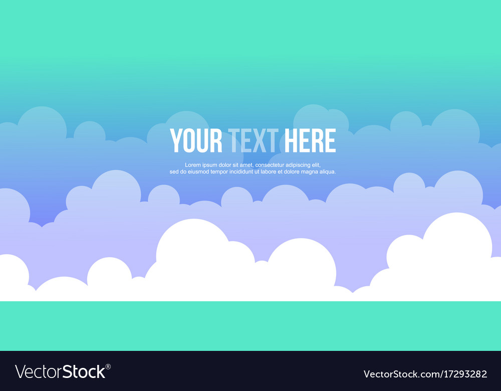 Header website cloud style design Royalty Free Vector Image