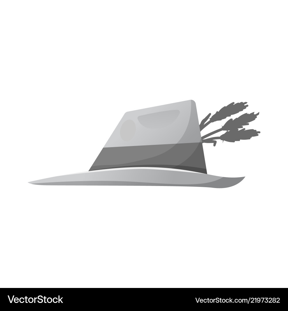 Headgear and cap symbol Royalty Free Vector Image