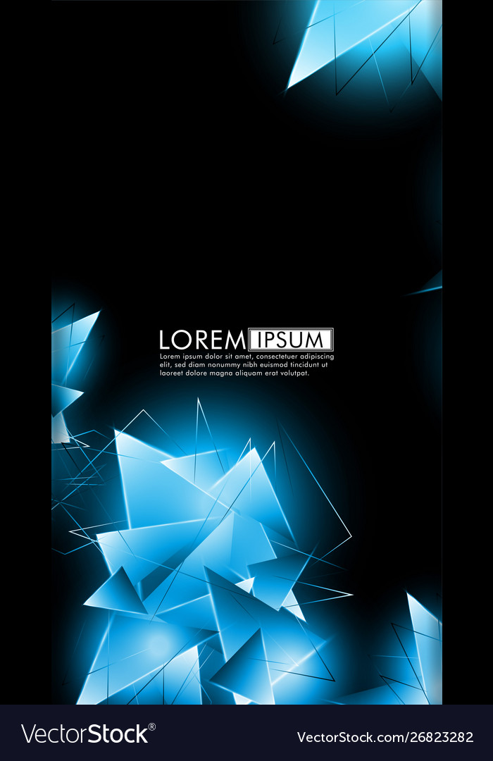 Vertical triangle background abstract composition Vector Image