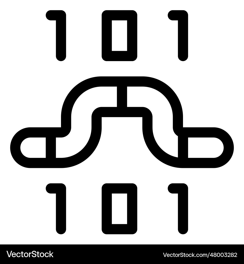 Worm a self replicating system malware Royalty Free Vector