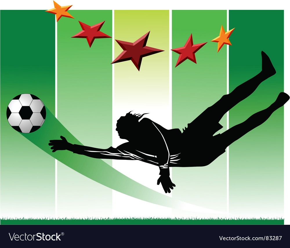 Goalkeeper Royalty Free Vector Image - VectorStock