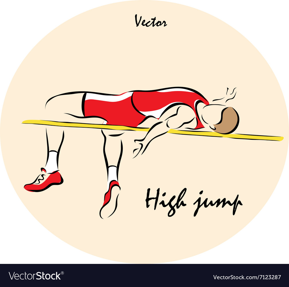 High jump Royalty Free Vector Image - VectorStock