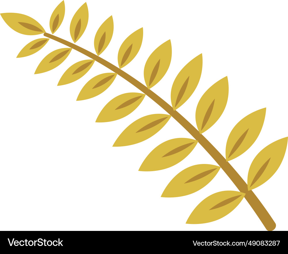 Isolated colored autumn seasonal leaf icon Vector Image