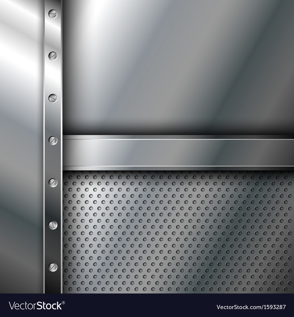 Metallic background Royalty Free Vector Image - VectorStock