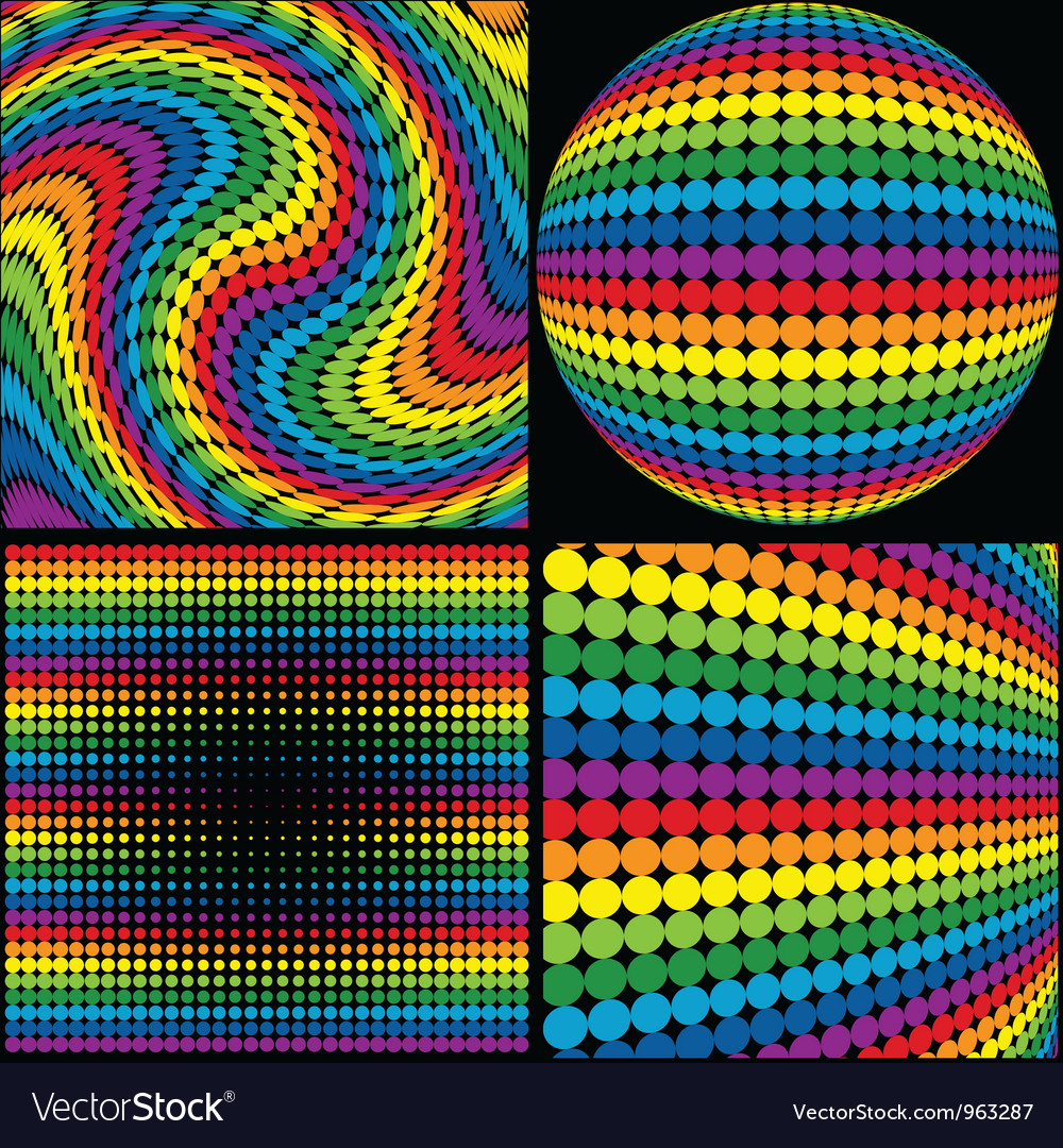 Rainbow textures Royalty Free Vector Image - VectorStock