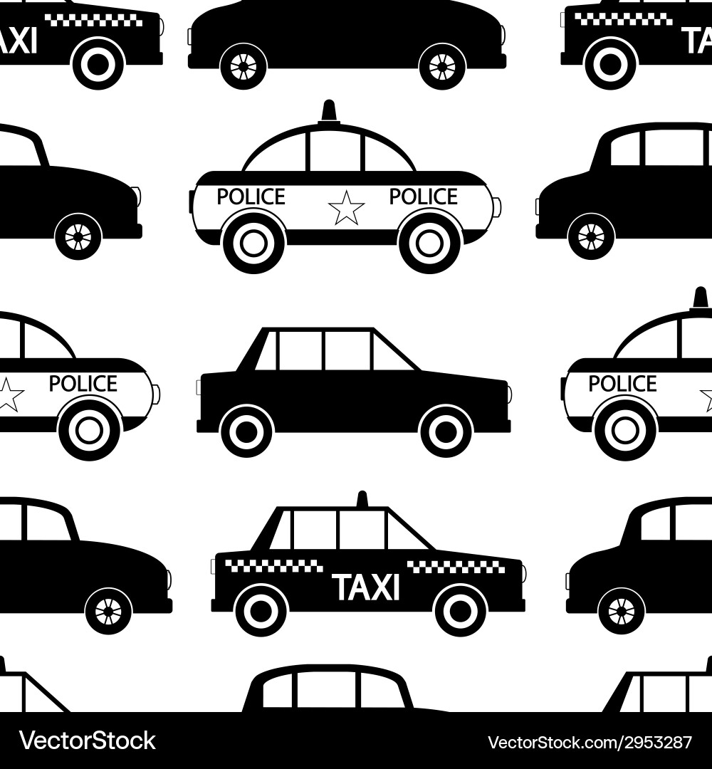 Seamless car pattern Royalty Free Vector Image