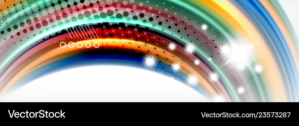 Smooth liquid blur wave background color flow Vector Image
