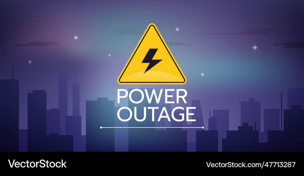 The banner of a power Royalty Free Vector Image