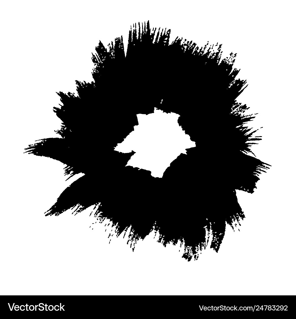 Abstract hand drawn ink dry brush banner Vector Image