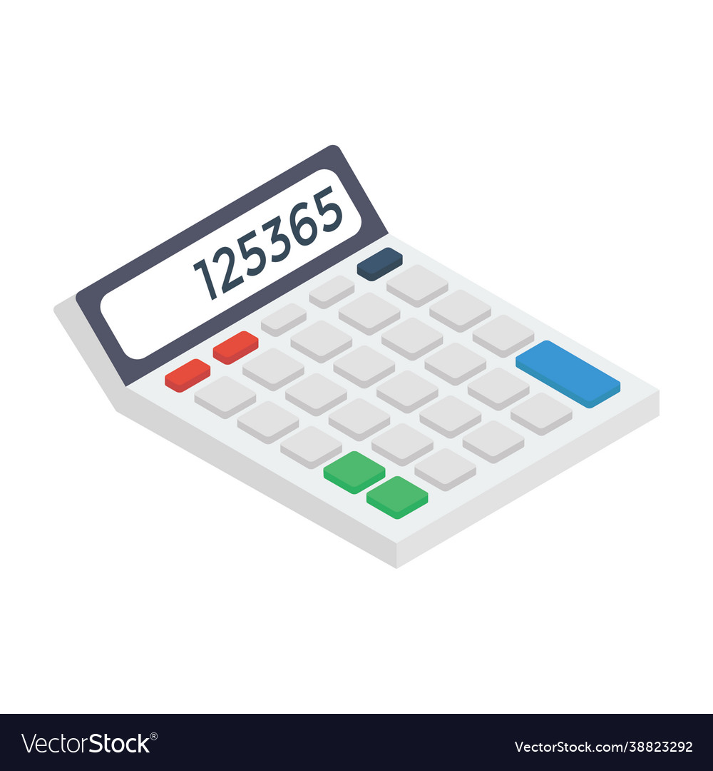 Calculating device Royalty Free Vector Image - VectorStock