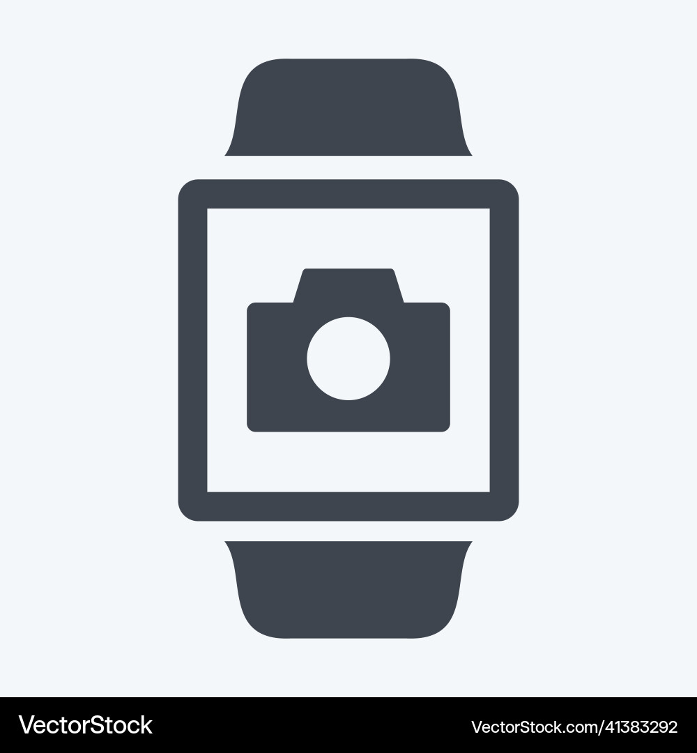 Camera app icon in trendy glyph style isolated Vector Image