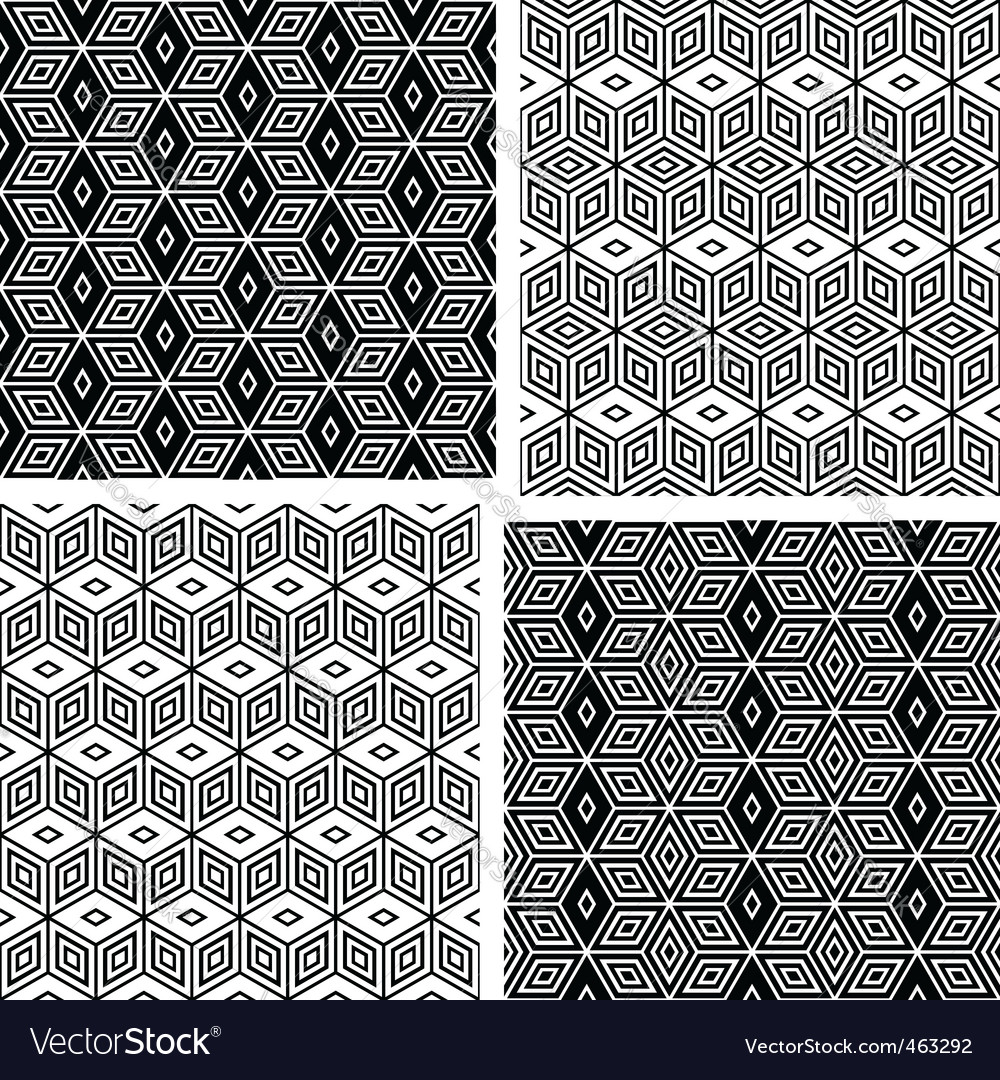 Geometric patterns set Royalty Free Vector Image