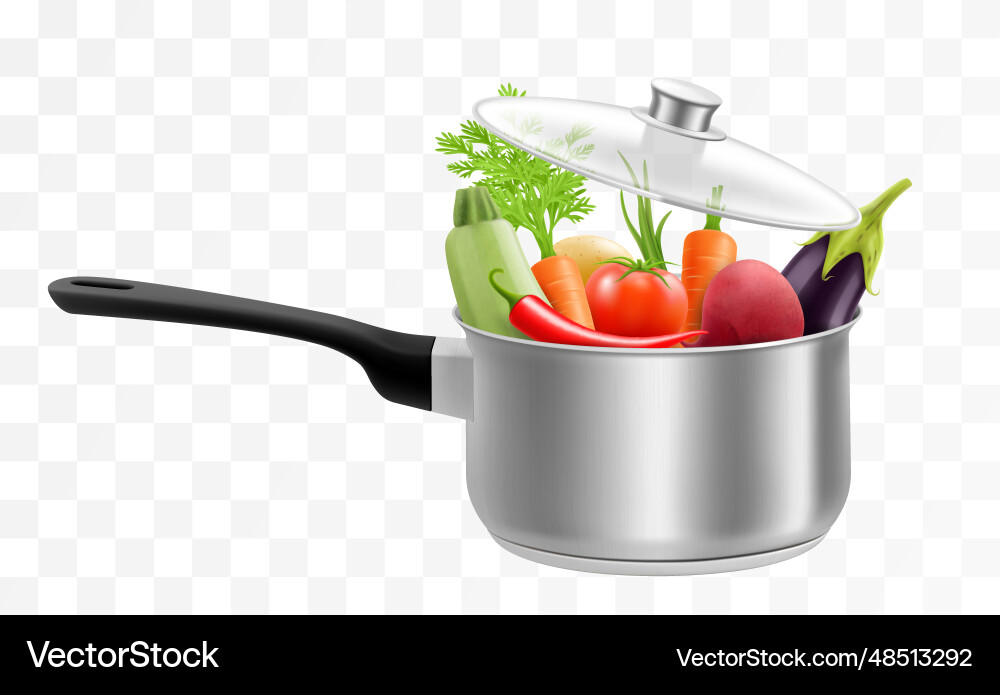 Stainless steel ladle with a handle raw Royalty Free Vector