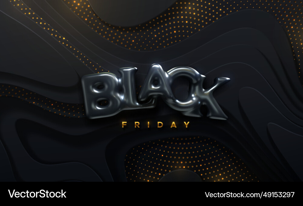 Black friday sale label Royalty Free Vector Image