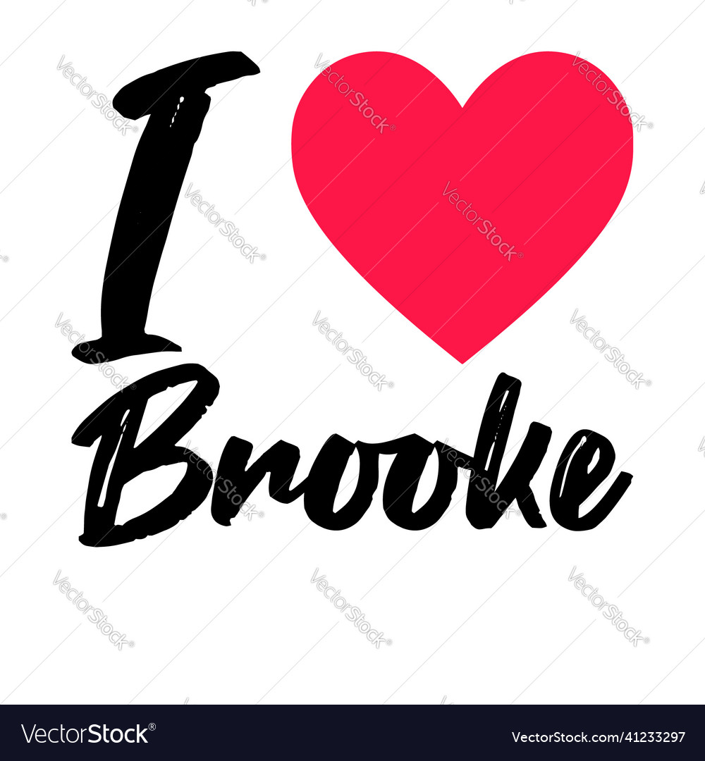 Brooke Royalty Free Vector Image - VectorStock