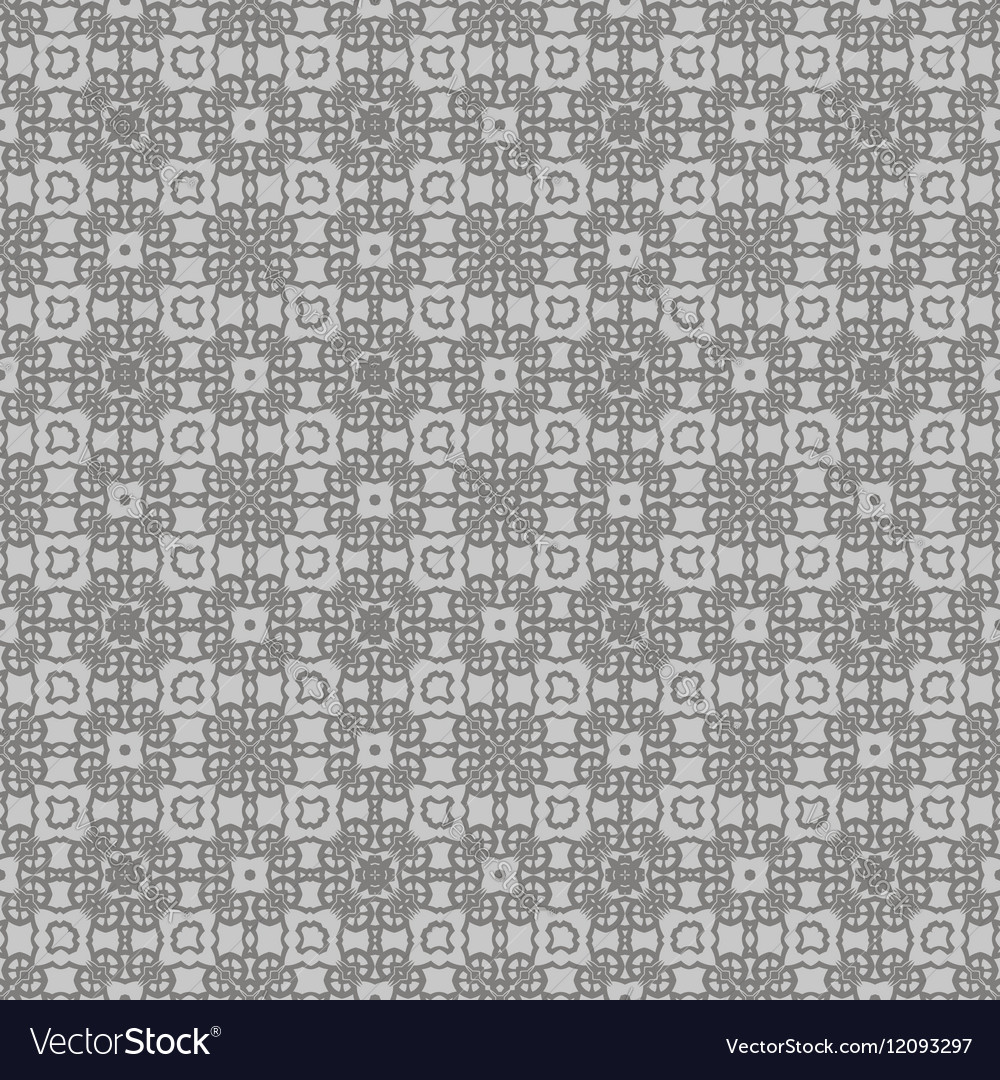 Grey ornamental seamless line pattern Royalty Free Vector