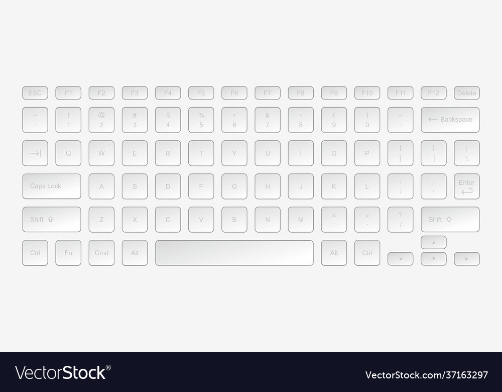 Laptop keyboard computer Royalty Free Vector Image