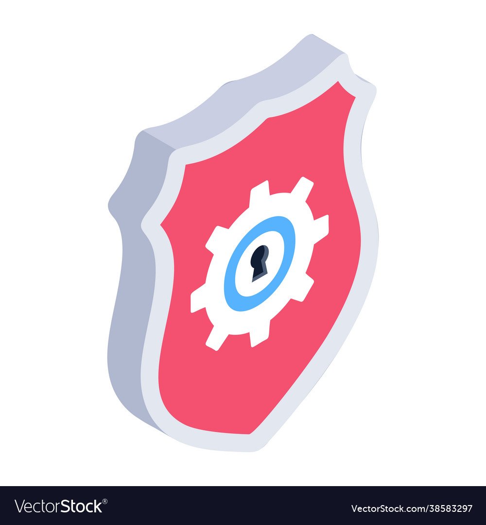 Security setting Royalty Free Vector Image - VectorStock